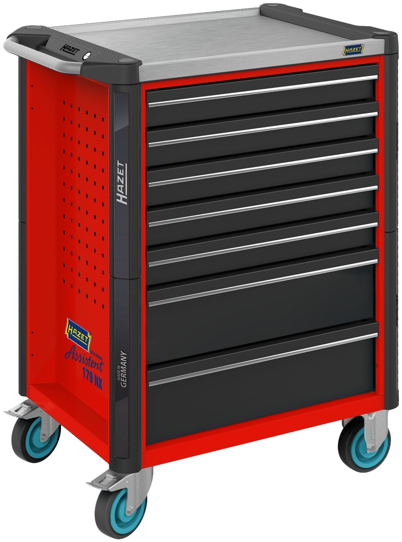 Wholesale Hazet 7 Drawer Tool Trolley Assistent 179NX-7-RAL3020 Online | OzSwiss European Tools