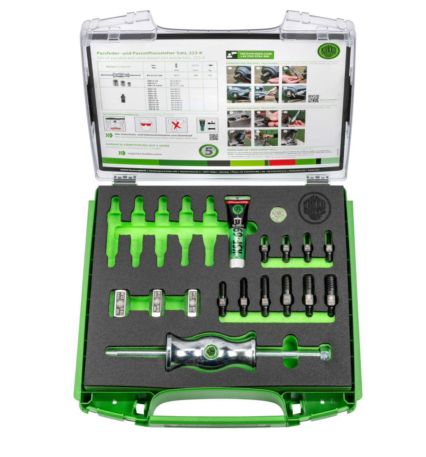 Wholesale Kukko Key and Dowel Pin Extractor Set Online | OzSwiss European Tools