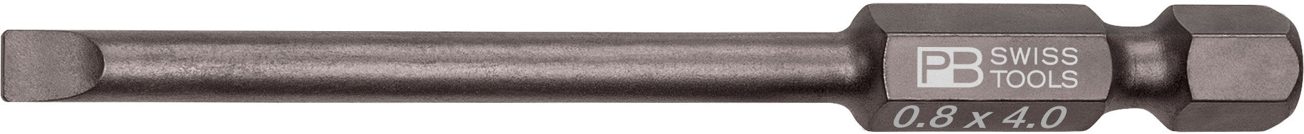 PB Swiss PrecisionBit Design E 6.3 (1/4") Long Blade for Slotted Screws 0.8 x 4 x 50mm For Sale ...