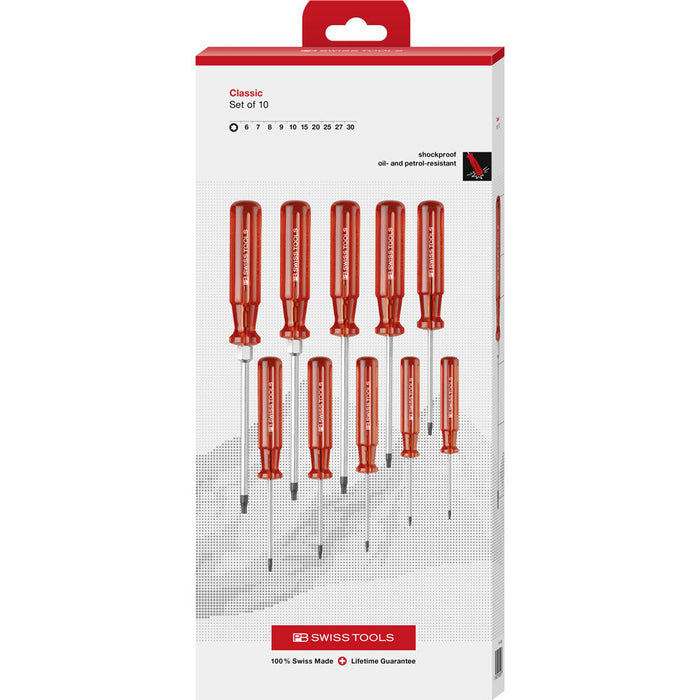 Wholesale PB Swiss 10 Pce Torx Classic Screwdriver Set in Box Online | OzSwiss European Tools