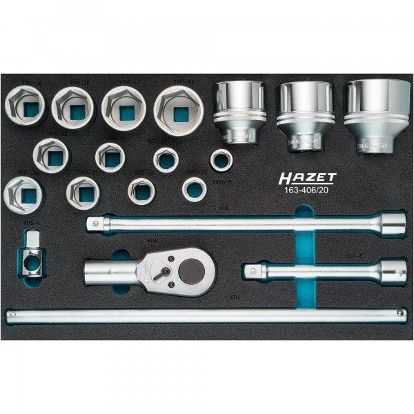 Wholesale Hazet 20 Pce 3/4" Socket Set 163-406/20 Modular Insert Tray Online | OzSwiss European ...