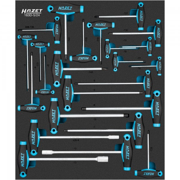 Wholesale Hazet 24Pce T-Handle Driver Set 163D-5/24 Modular Insert Tray ...