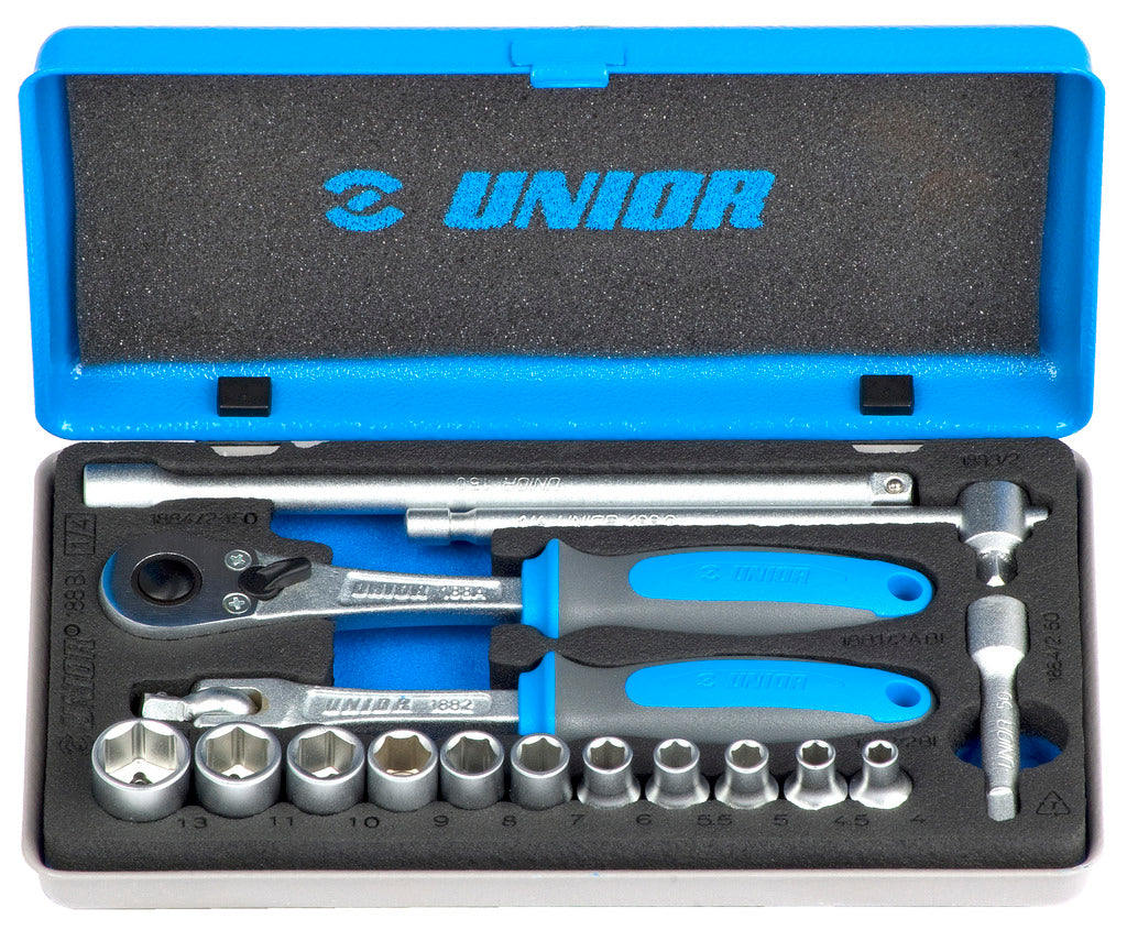 Wholesale Unior Metric Socket Set 1/4" in Metal Box Online | OzSwiss ...