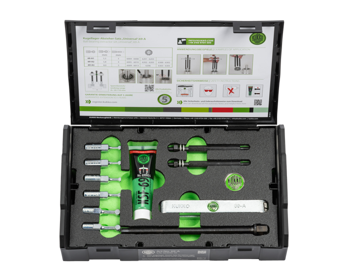 Wholesale Kukko Ball Bearing Extraction Set Universal Online | OzSwiss European Tools