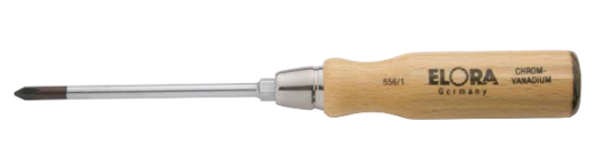 Wholesale Elora Screwdriver with wooden handle cross slot 656-PH 2 ...