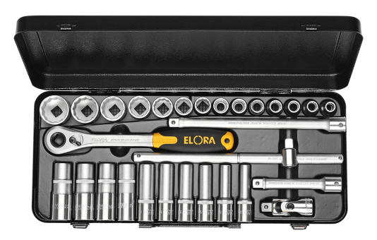 Elora Socket Set 1/2in bi-hexagon 29 Pce 10-32mm 770-LTU For Sale ...