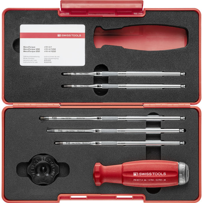Wholesale PB Swiss MecaTorque Torque Screwdriver with Analog Scale 5 Pce Set in ToolBox Online ...