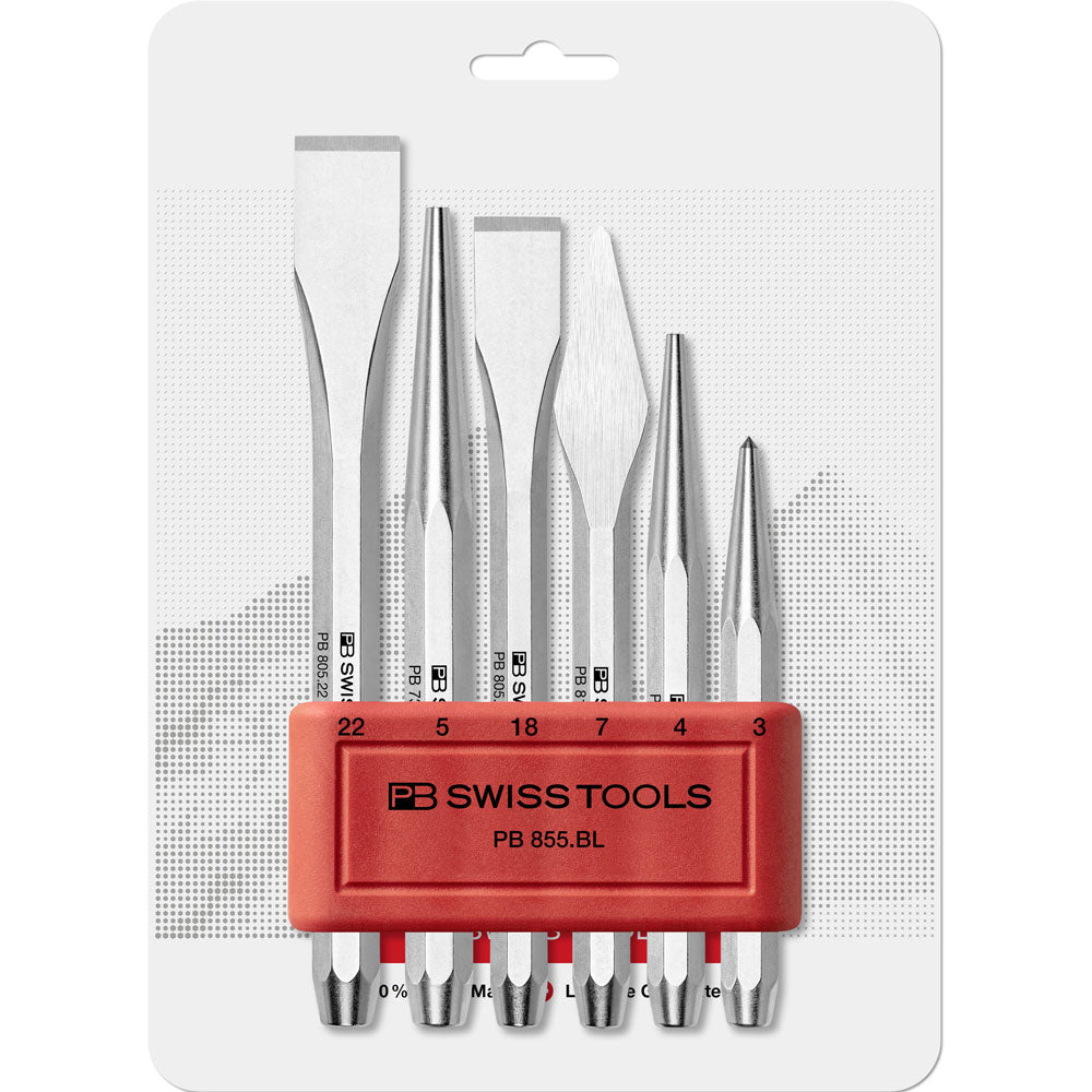 Wholesale PB Swiss Flat & Cross-Cut Chisel, Center Punch, Drift Punch 6 ...