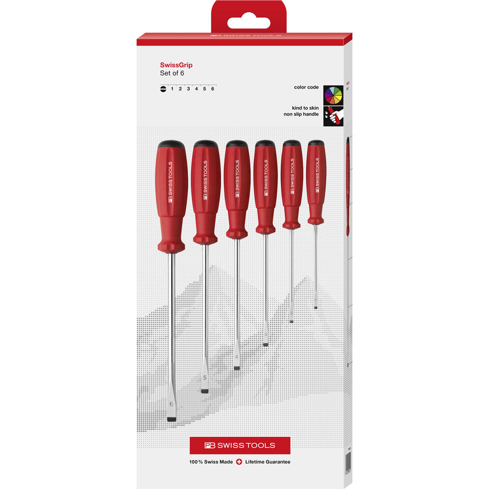 Wholesale PB Swiss 6 Pce SwissGrip Slotted Screwdriver Set in Cardboard ...