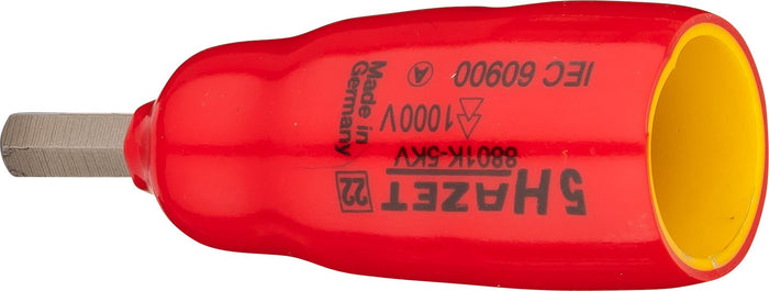 Wholesale Hazet 3/8in VDE Hex Screwdriver Socket 5mm 8801K-5KV Online | OzSwiss European Tools