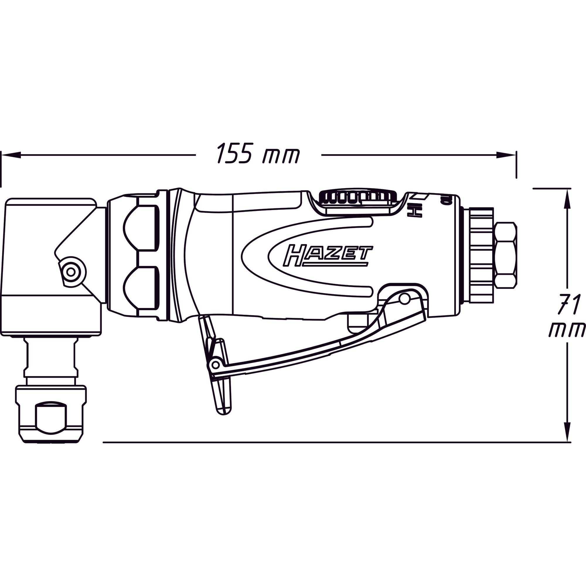 Wholesale Hazet Die Grinder Angled 9032N-5 Online | OzSwiss European Tools
