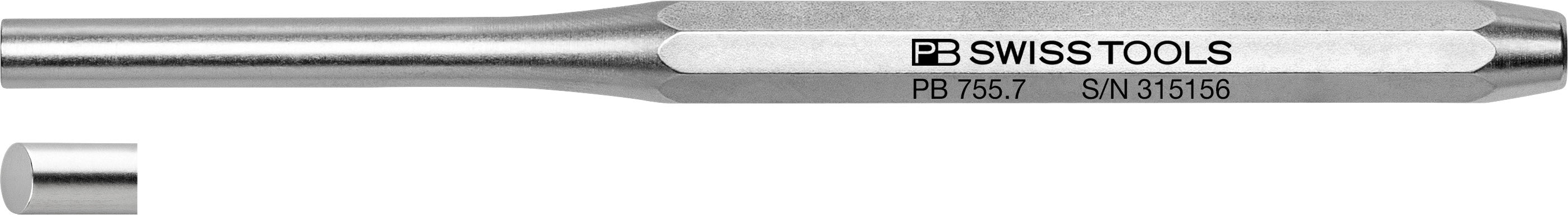 Wholesale PB Swiss 755 Pin Punch Drift Punch Octagonal Long 7mm x 150mm ...