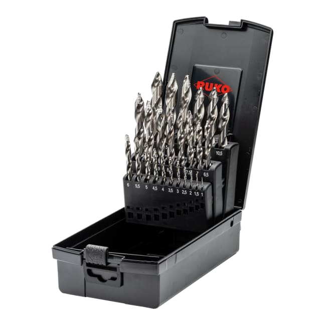 Wholesale RUKO Ultimatecut Twist Drill Set DIN 338 Type FLOWSTEP® HSS-G ...
