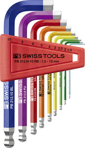 Wholesale PB Swiss 212.H-10 RainBow Hex Key L-Wrench 9 Pce Set Ball-Point in Blister Pack Online ...
