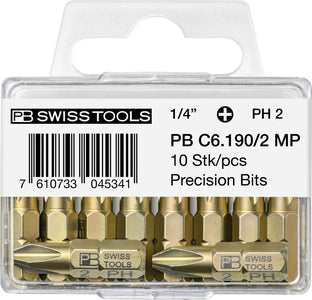 Wholesale PB Swiss C6 190/3MP PrecisionBits for Phillips Screws C6 1/4 ...