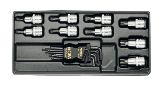 Wholesale Elora TORX®-Tool Set 17 Pce MS-14 Online | OzSwiss European Tools