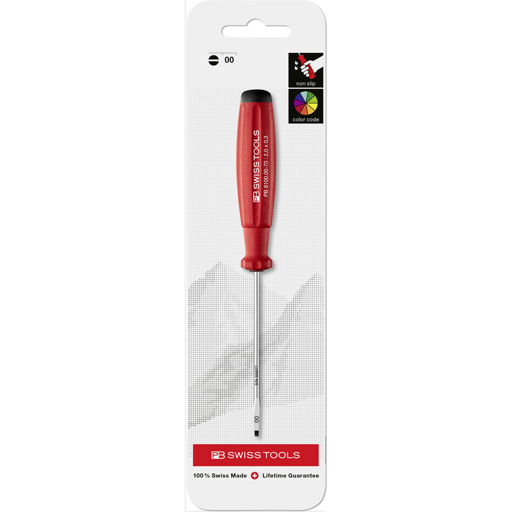 PB Swiss 8100 SwissGrip Slotted Screwdriver In Skin Pack (Various Sizes ...