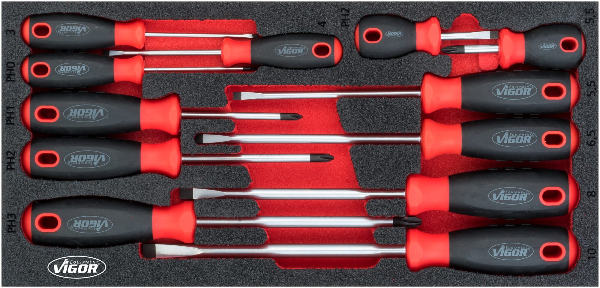 Wholesale Vigor 12 Pce Screwdriver Set V4989 SL & PH Modular Insert ...
