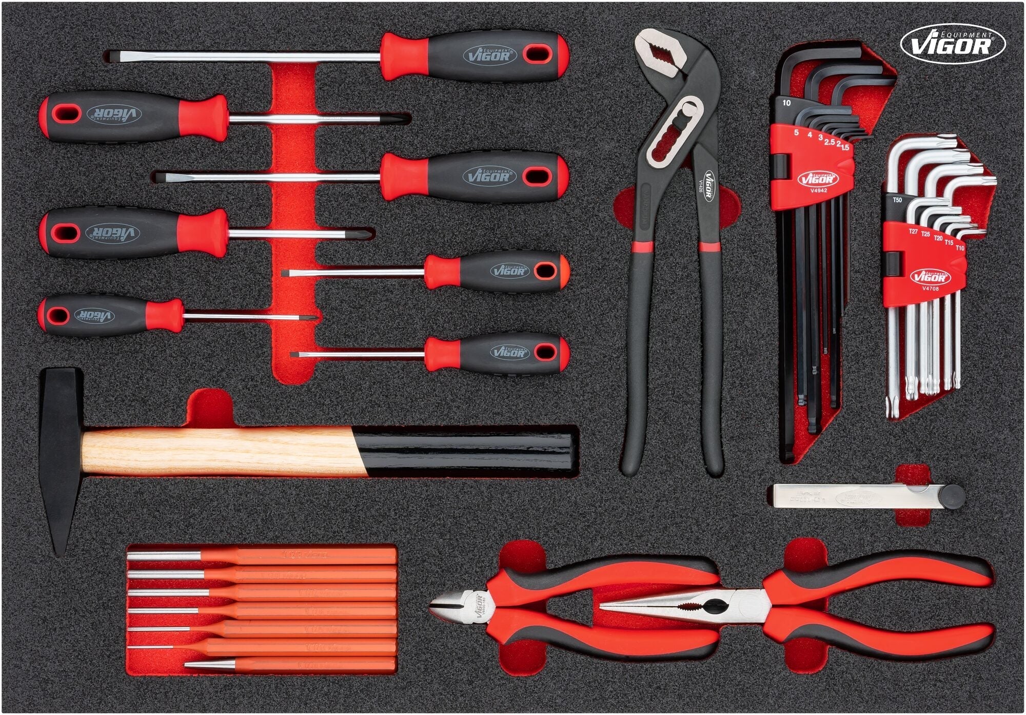 Wholesale Vigor Screwdriver Pliers Set V5111N Modular Insert Tray ...